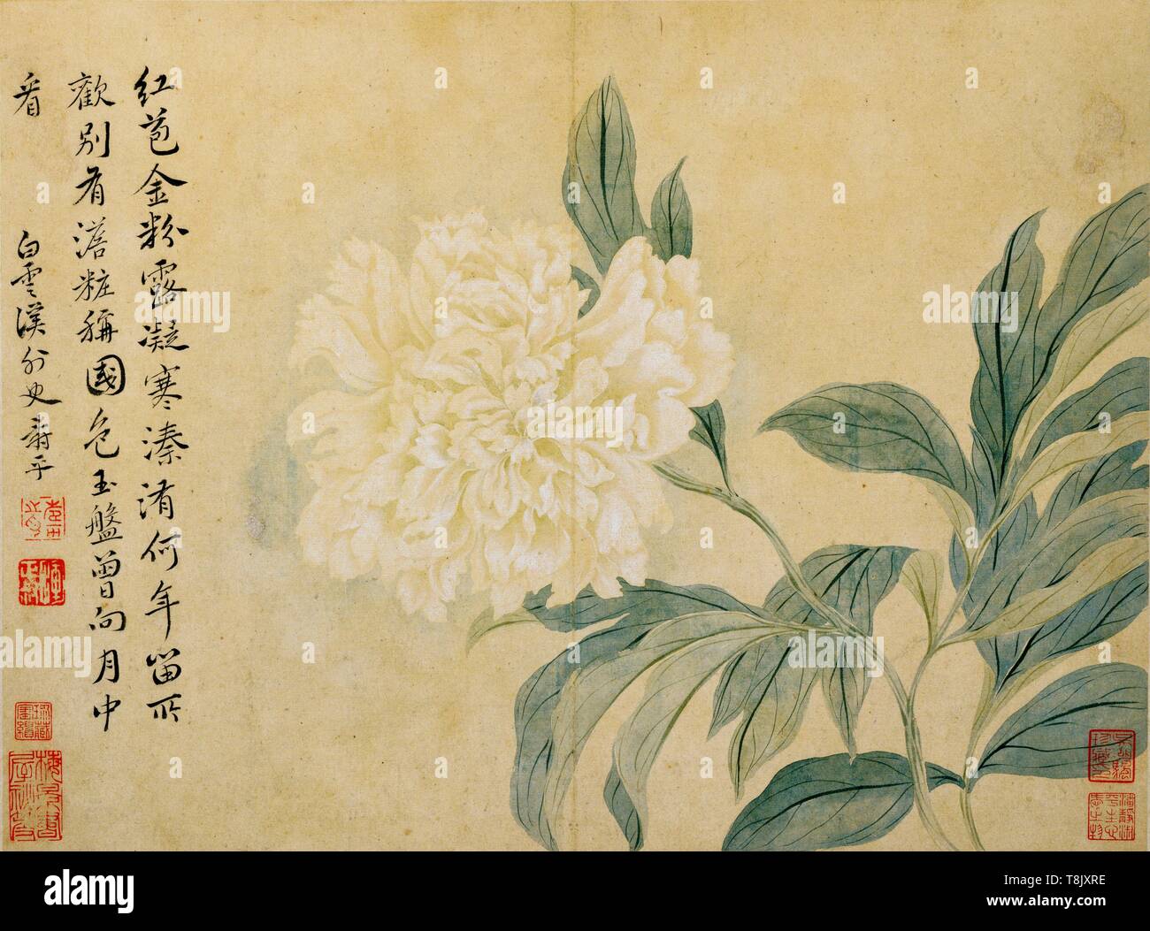 Qing Dynasty, Shoupingping, flowers and birds, eight insects Stock ...