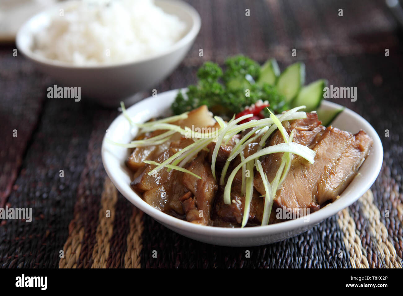 Barbecue roast beef rice hi-res stock photography and images - Alamy