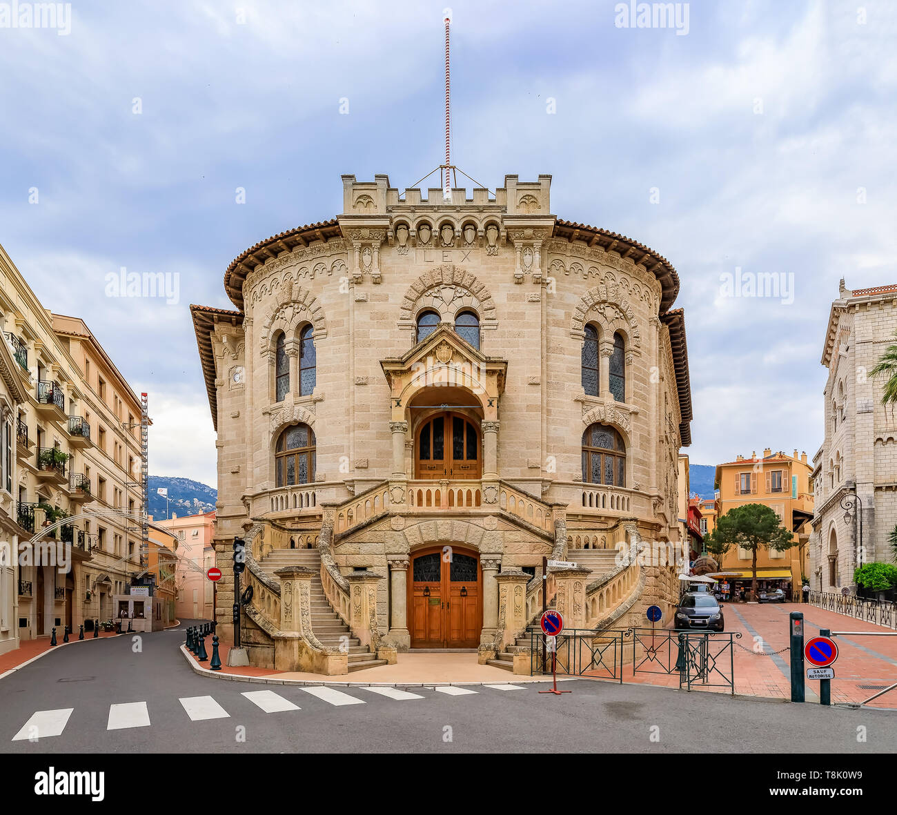 Ornate building of the national court house of the country of the ...