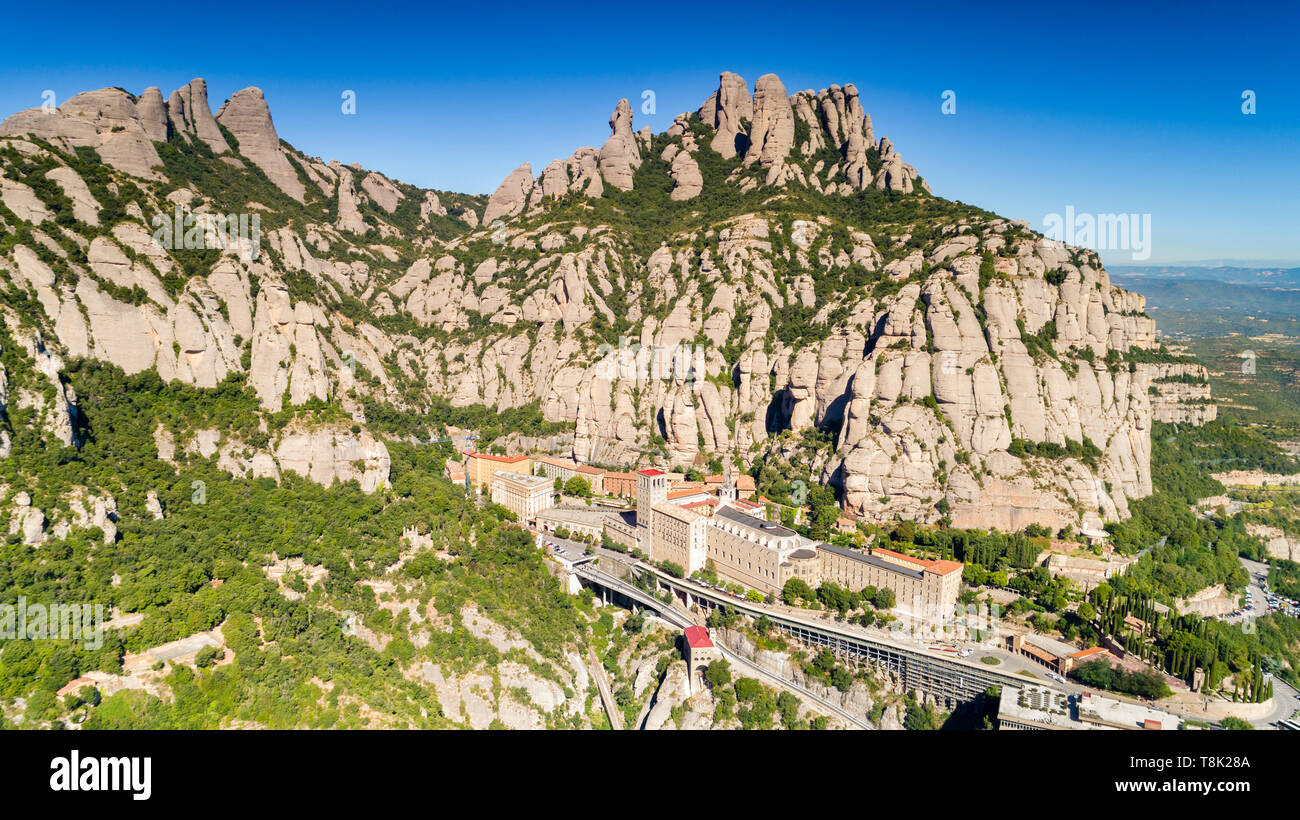 Panoramic view famous montserrat mountains hi-res stock photography and ...