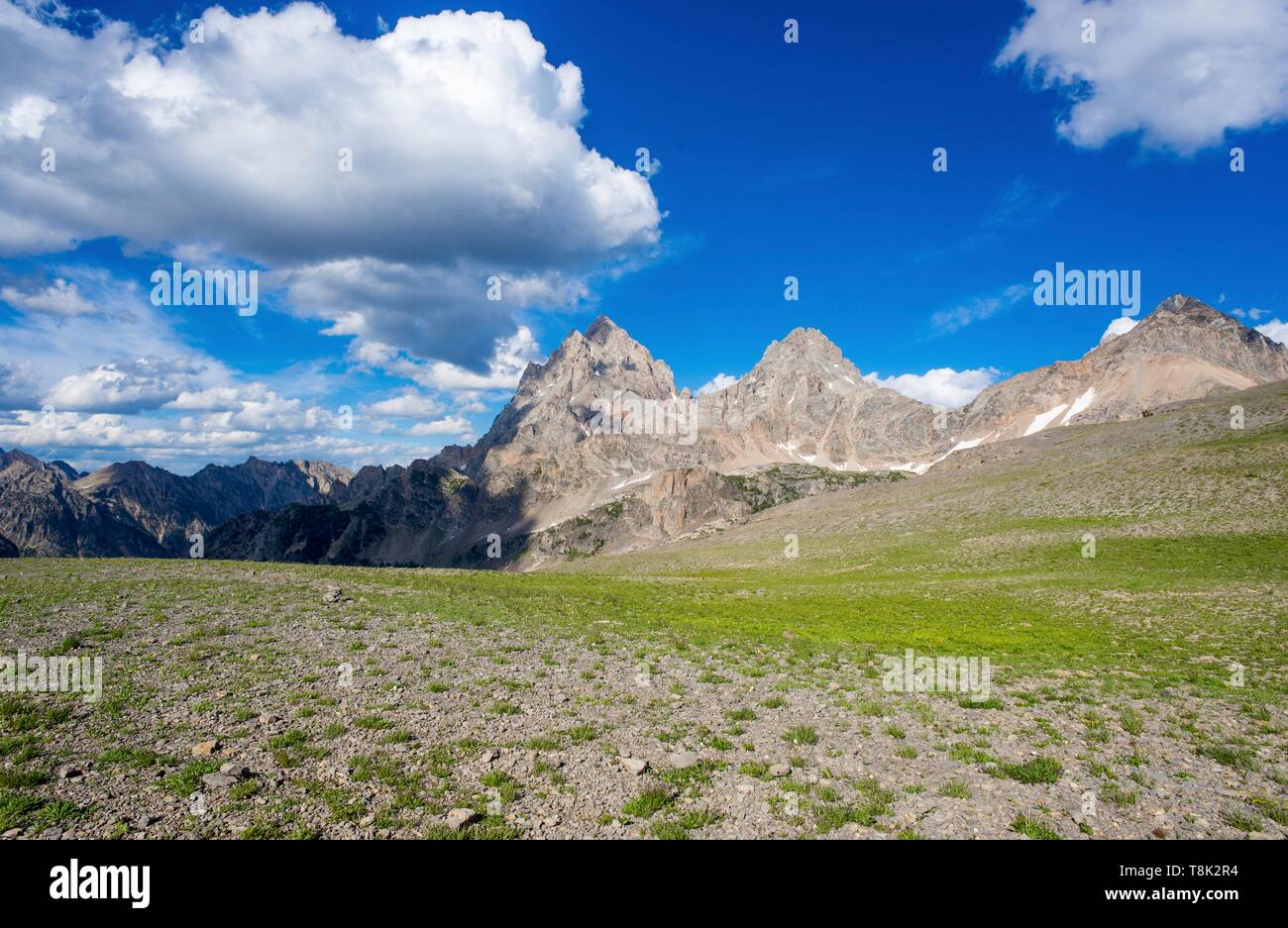 Grand Teton National Park and the Teton Crest Trail. Marion Lake, Fox ...