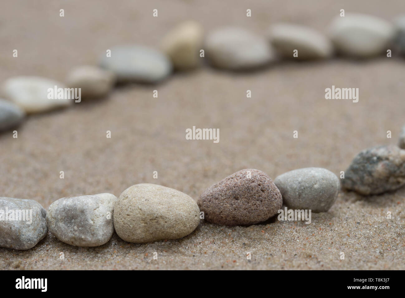 Pebble lines hi-res stock photography and images - Alamy