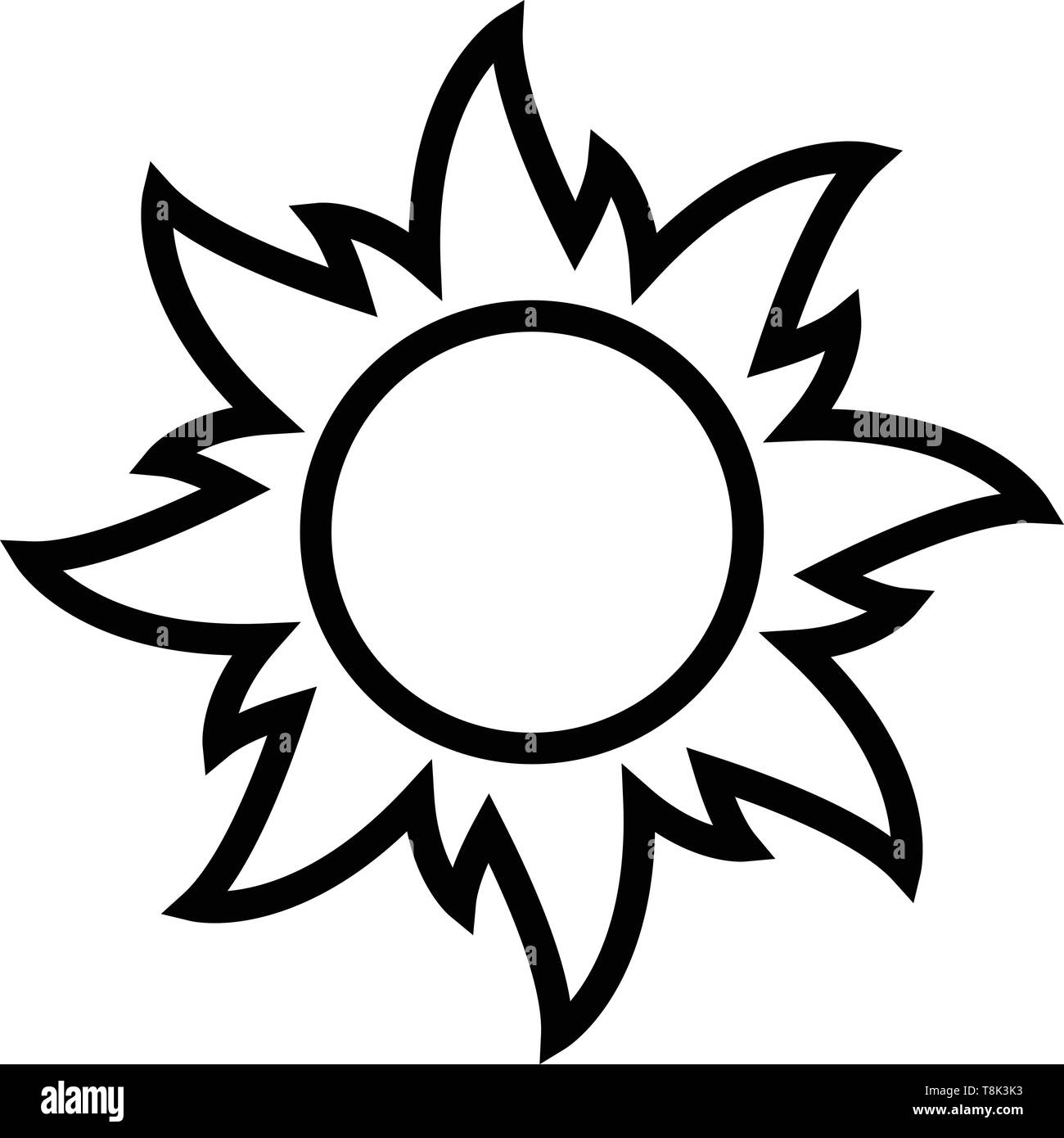 Sun vector icon Stock Vector Image & Art - Alamy