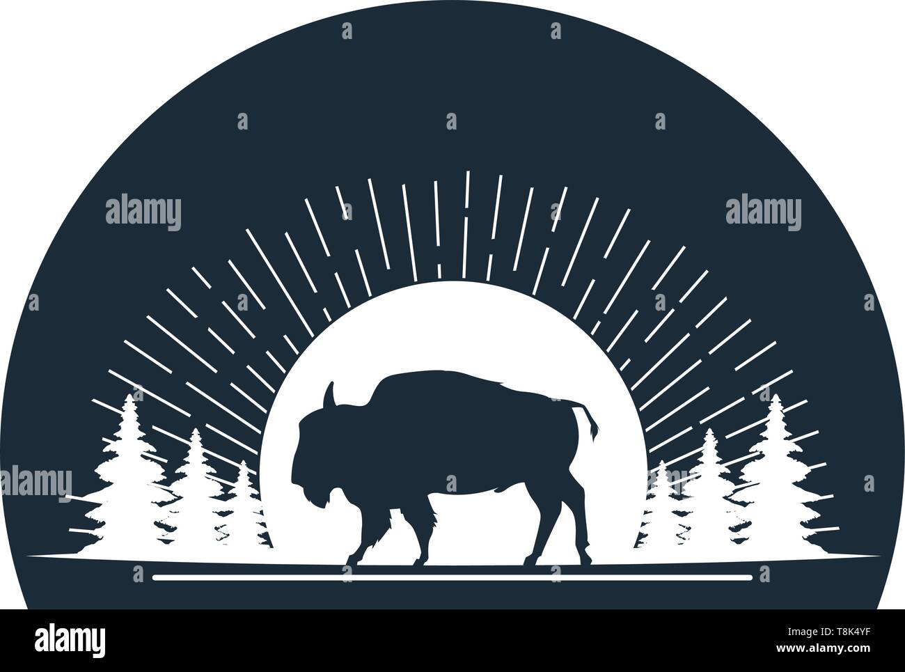 Buffalo wild animal Stock Vector Image & Art - Alamy