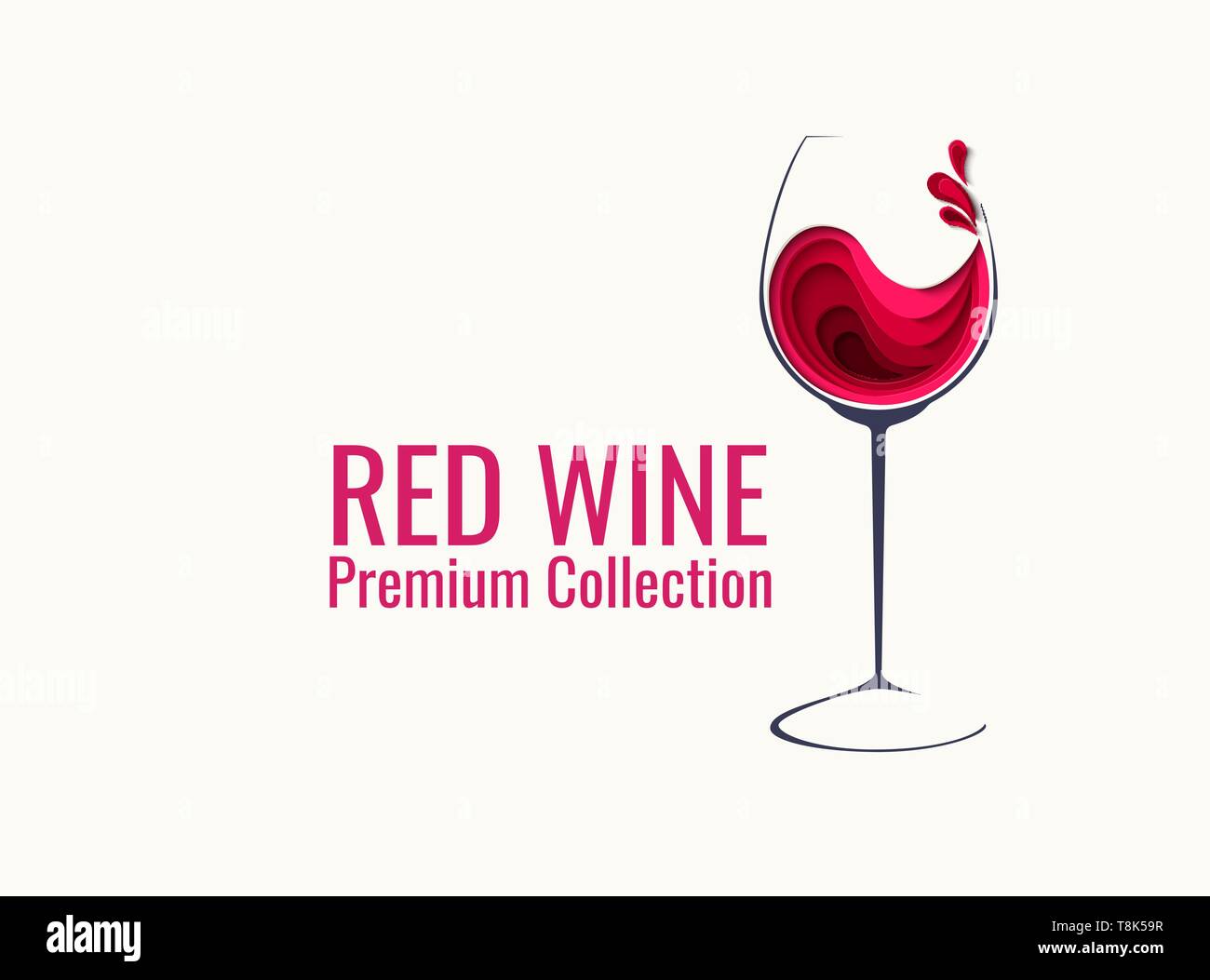 Red wine splash in glass Stock Vector Image & Art - Alamy