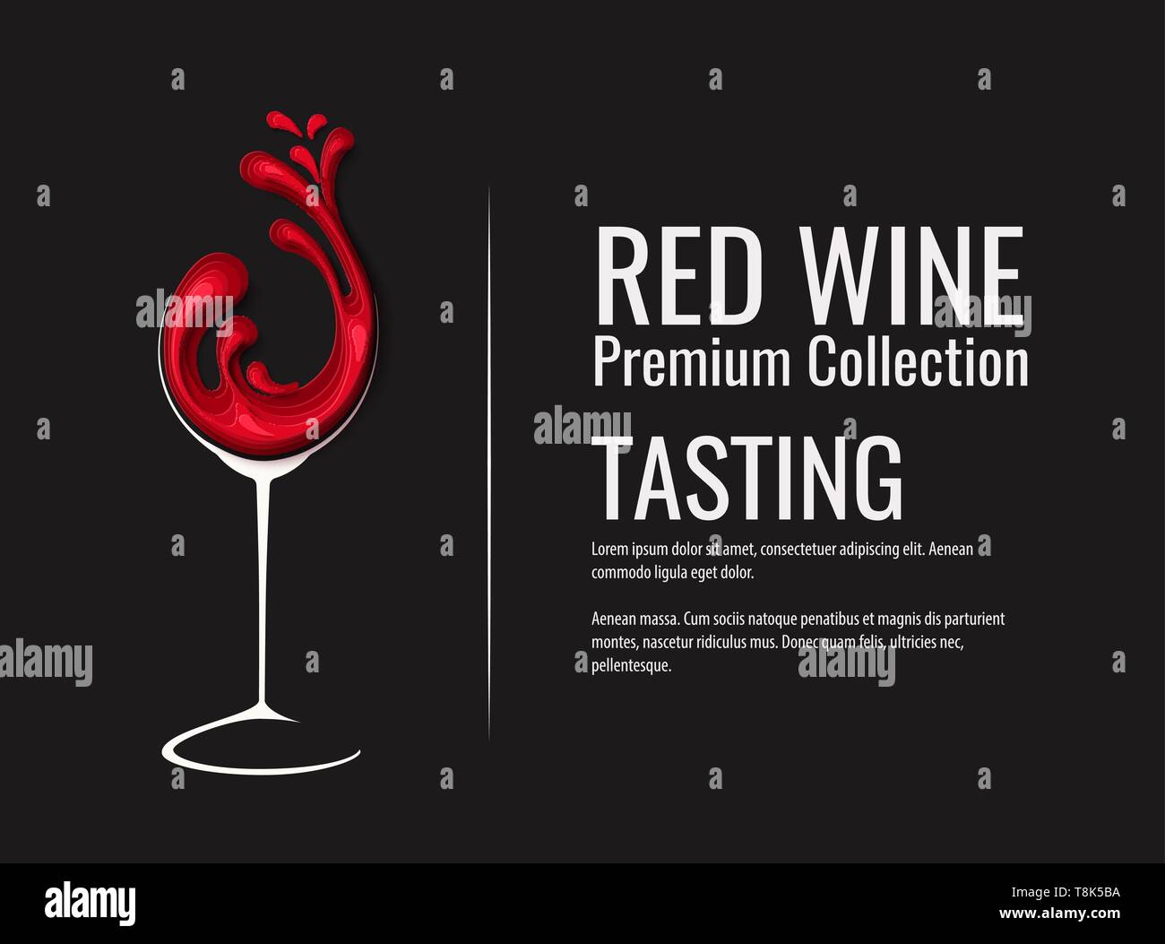 Red wine splash in glass Stock Vector Image & Art - Alamy