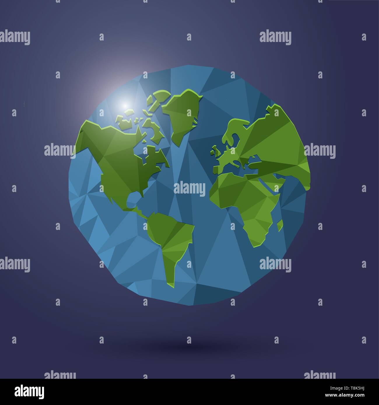 Low Poly planet design Stock Vector Image & Art - Alamy