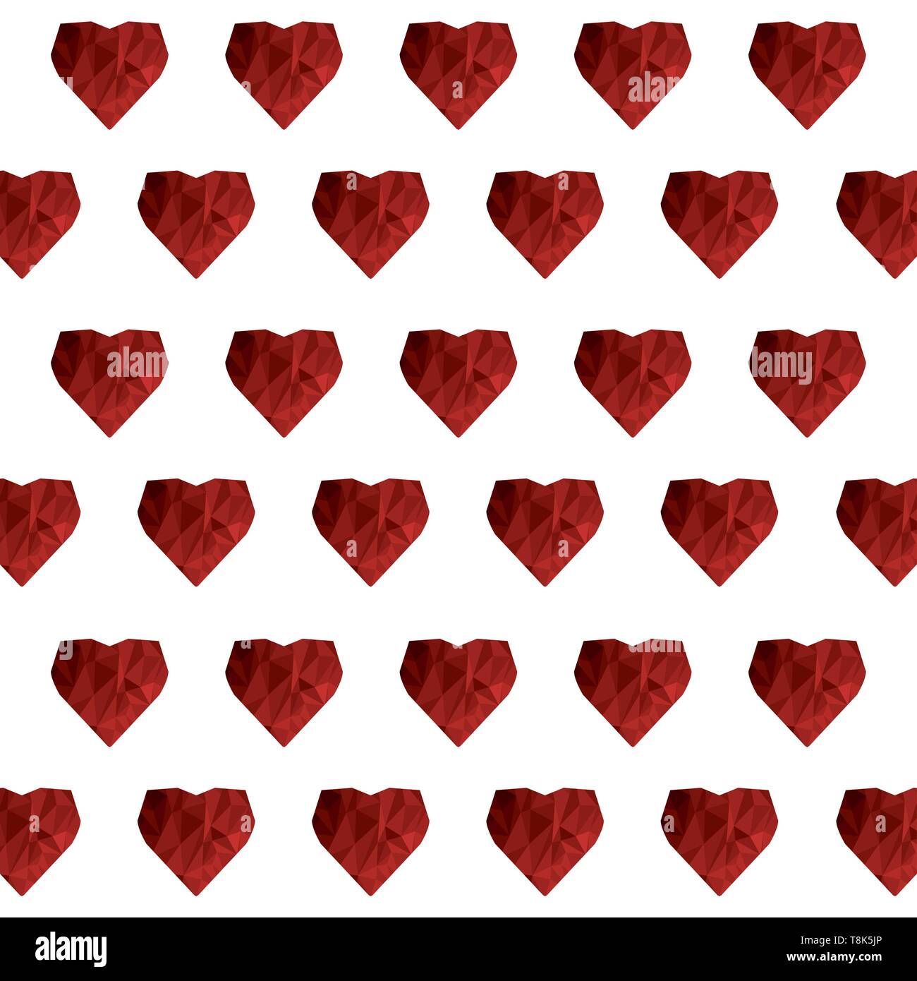 Low Poly heart design Stock Vector Image & Art - Alamy