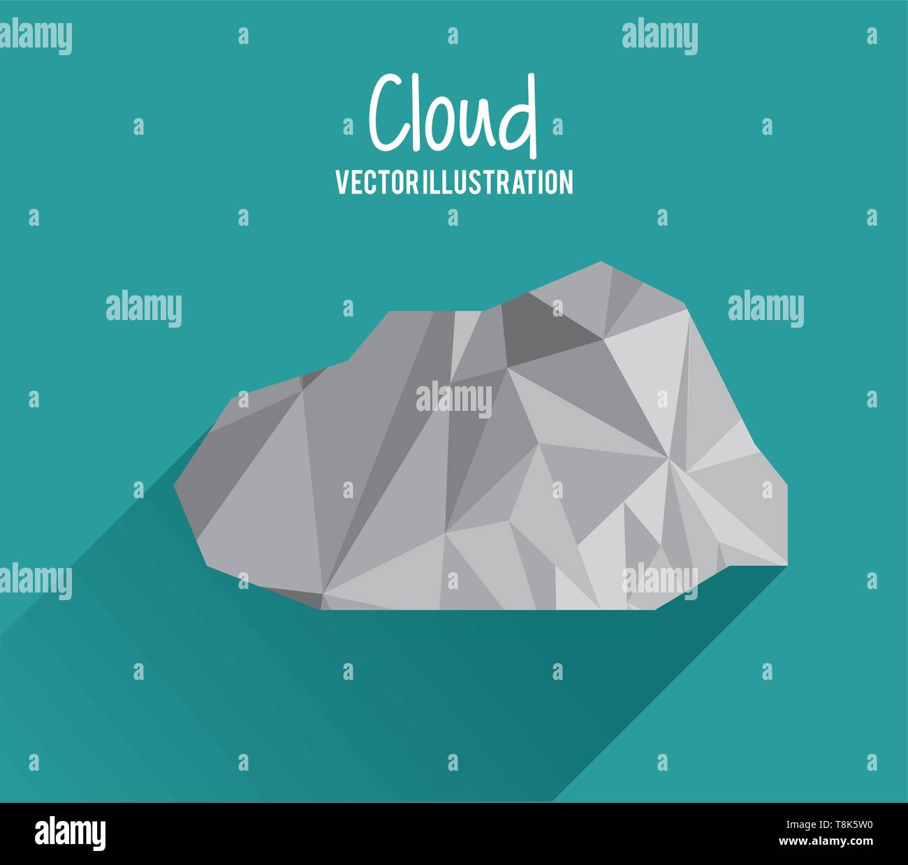 Low Poly cloud design Stock Vector Image & Art - Alamy