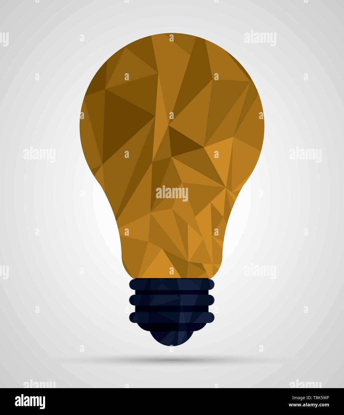 Low Poly light bulb design Stock Vector Image & Art - Alamy