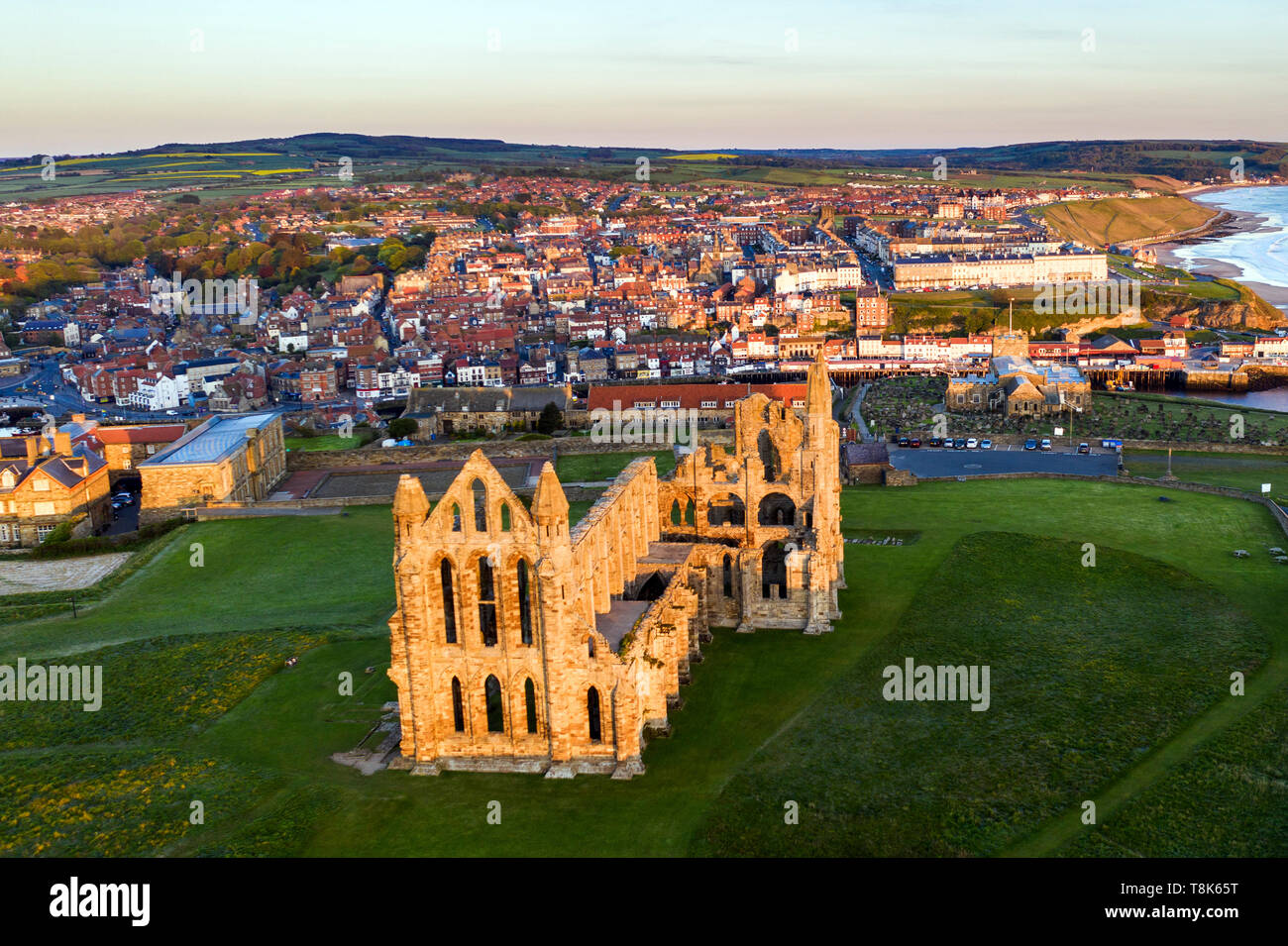 Whitby drone aerial hi-res stock photography and images - Alamy