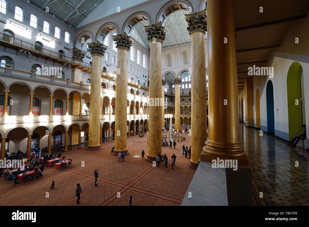 The interior view of the Great Hall of National Building Museum ...