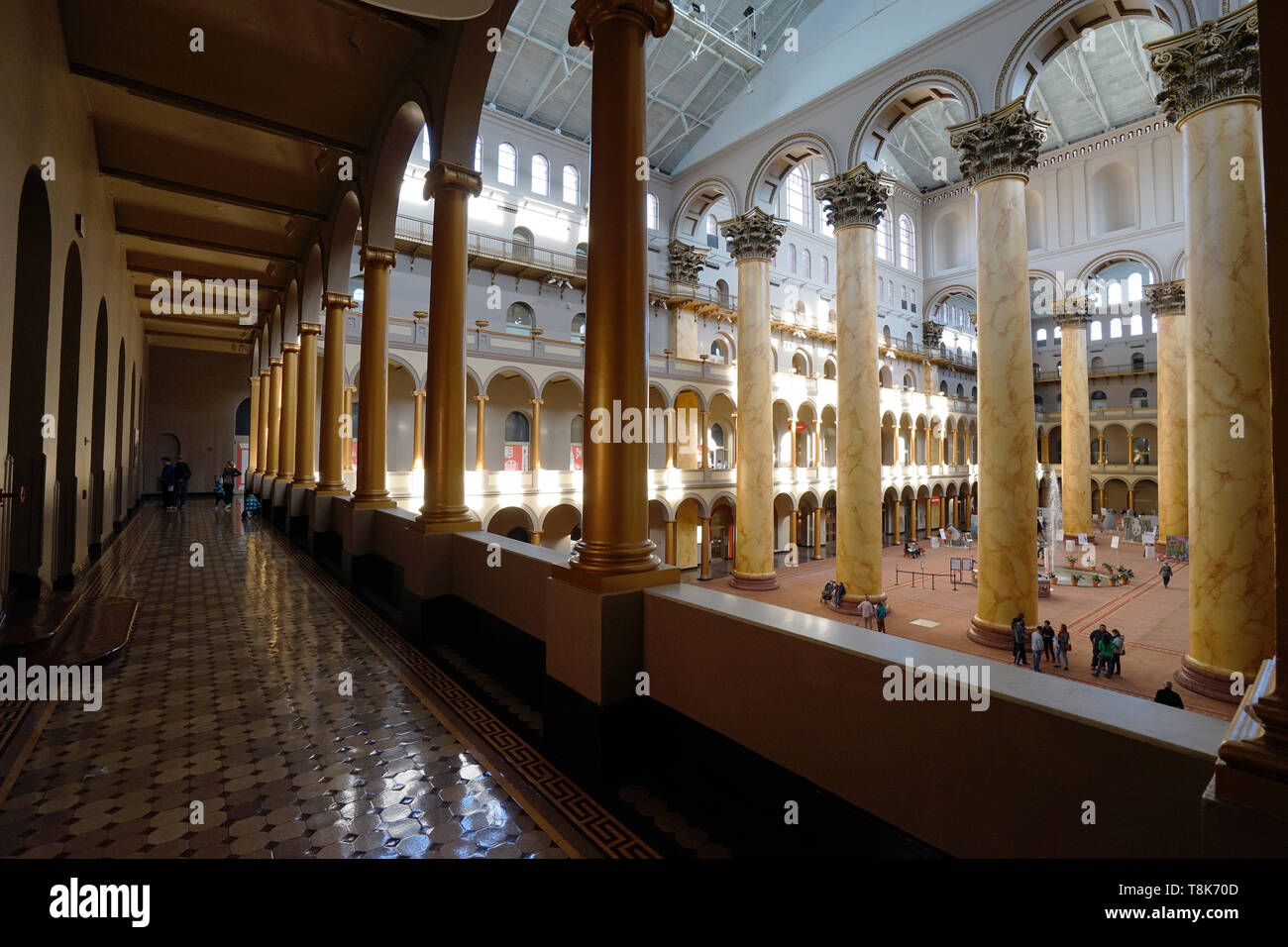 The interior view of the Great Hall of National Building Museum ...
