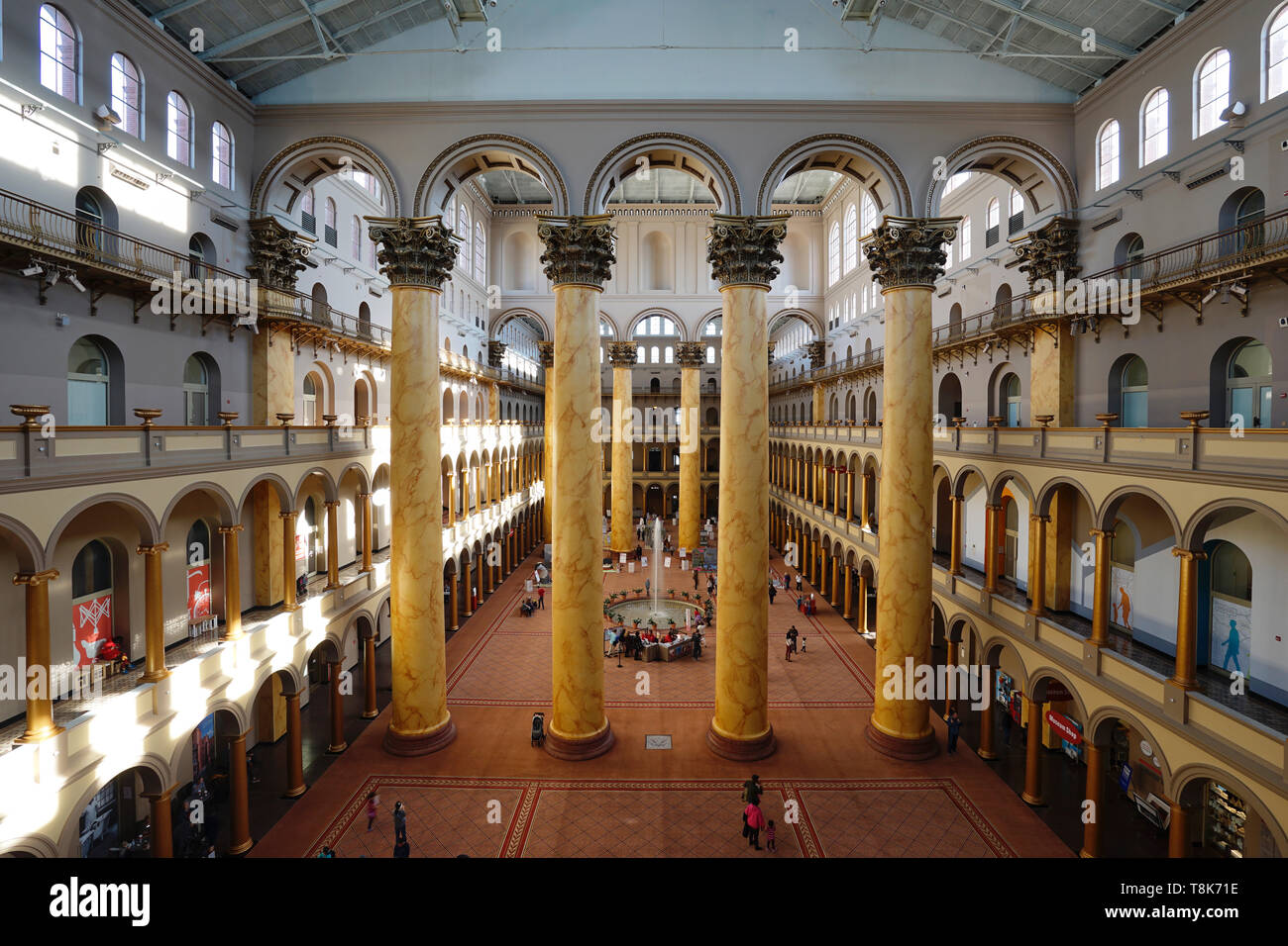 The interior view of the Great Hall of National Building Museum ...