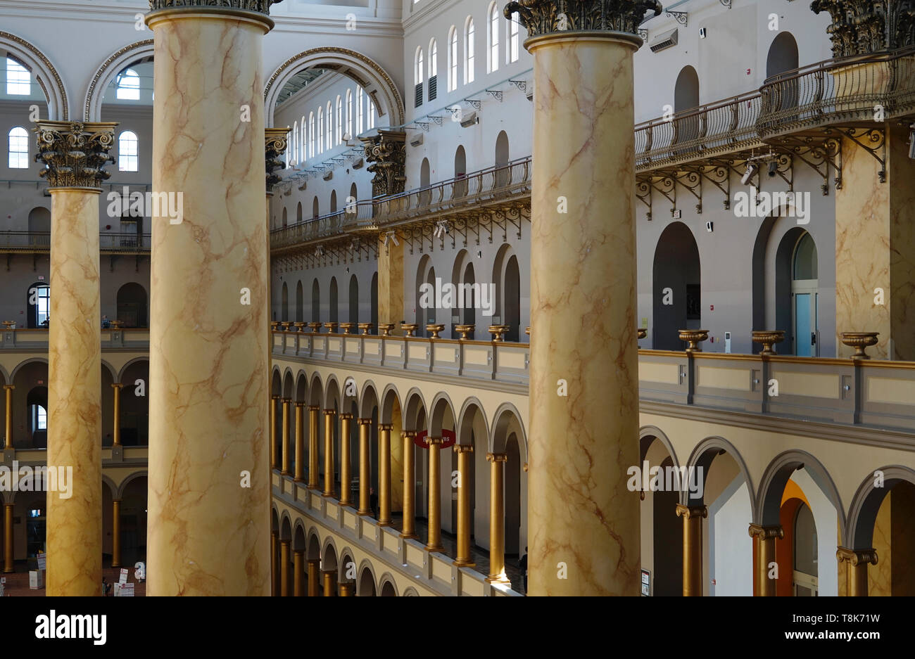 The interior view of the Great Hall of National Building Museum ...