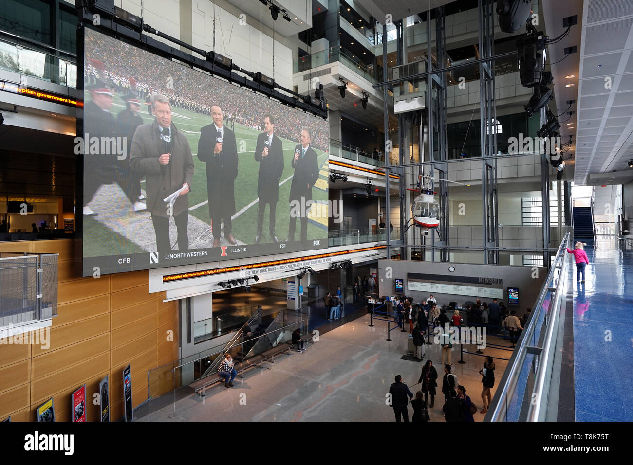 Newseum museum lobby helicopter hi-res stock photography and images - Alamy
