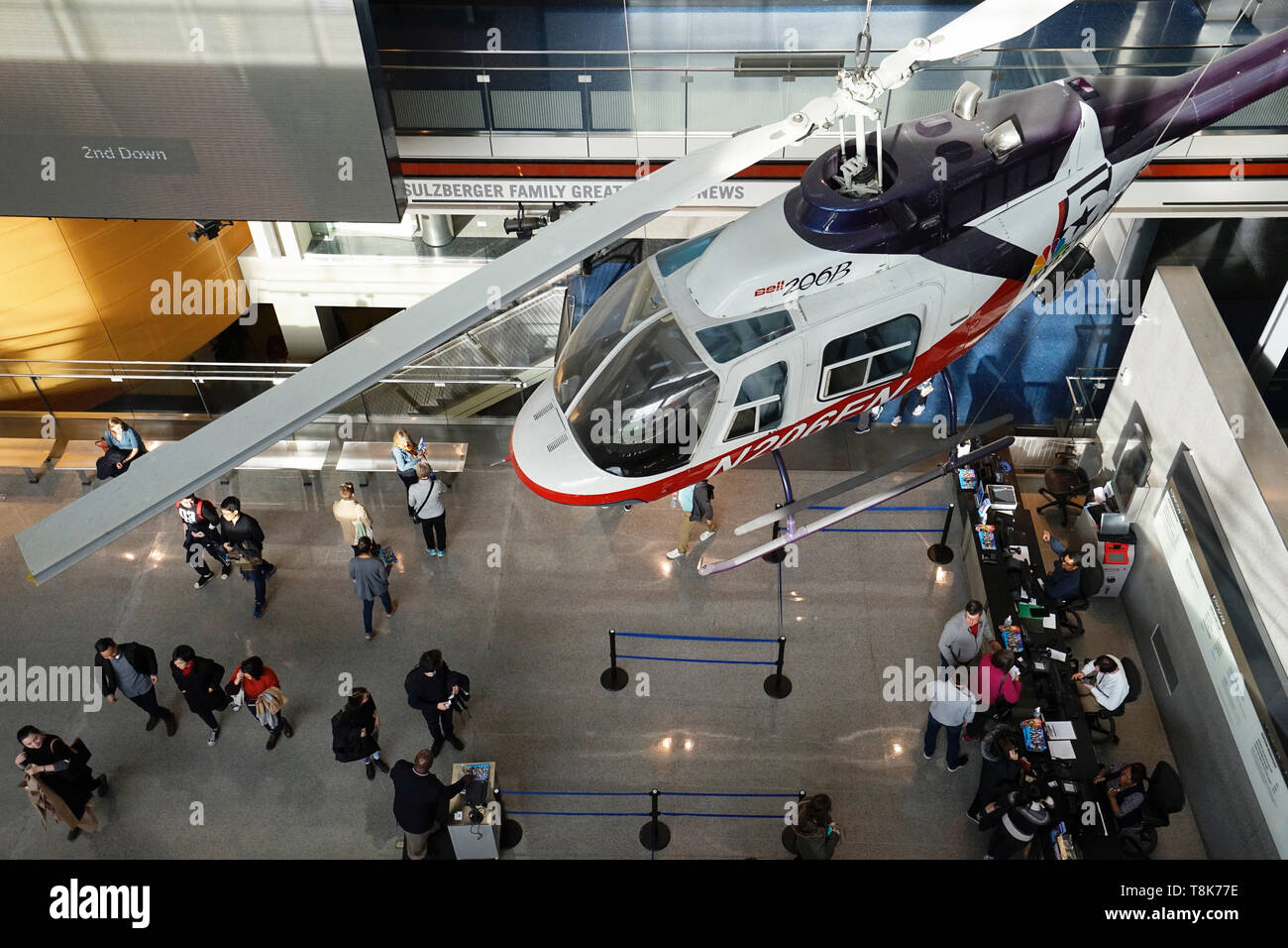 Interior view of Newseum in Washington D.C.USA Stock Photo - Alamy