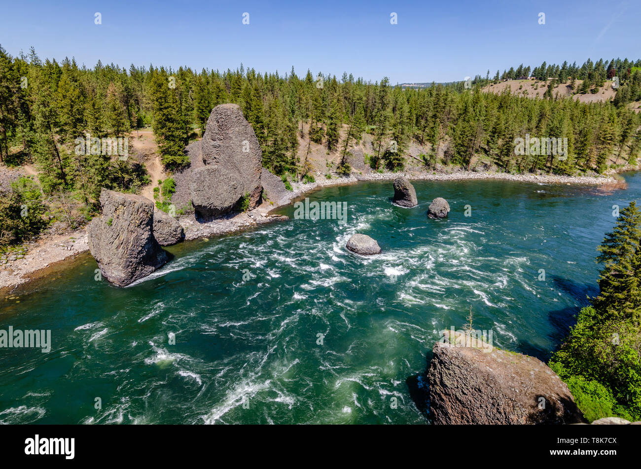 Bowl And Pitcher Area Of Riverside State Park Stock Photo - Alamy