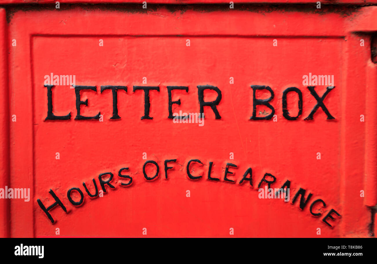 Vintage old red letter box used for posting mail Stock Photo - Alamy
