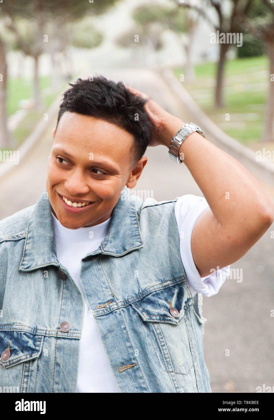 Model wearing wearing through jacket hi-res stock photography and ...