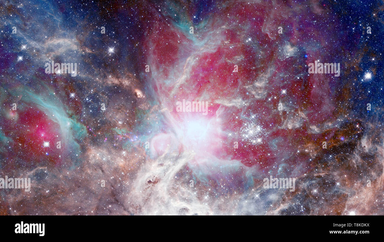 Awesome beautiful nebula somewhere in outer space. Elements of this ...