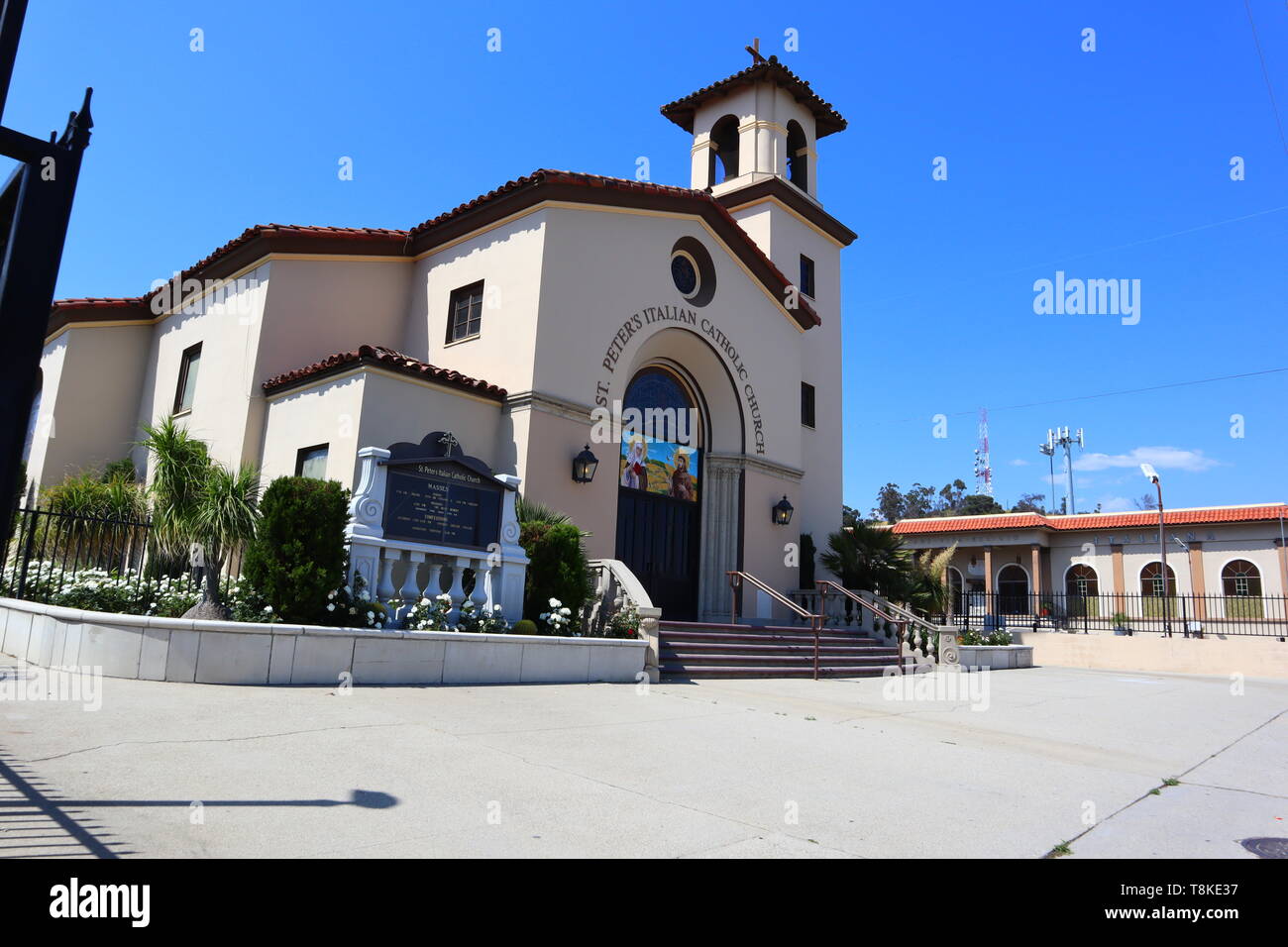 St. Peter's Italian Catholic Church in Los Angeles - California Stock ...