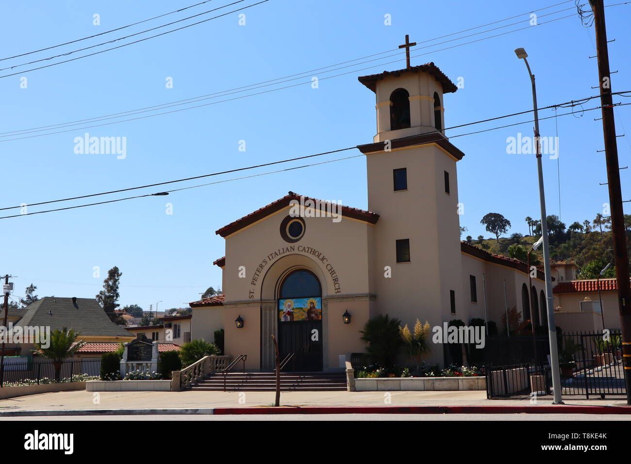 St. Peter's Italian Catholic Church in Los Angeles - California Stock ...
