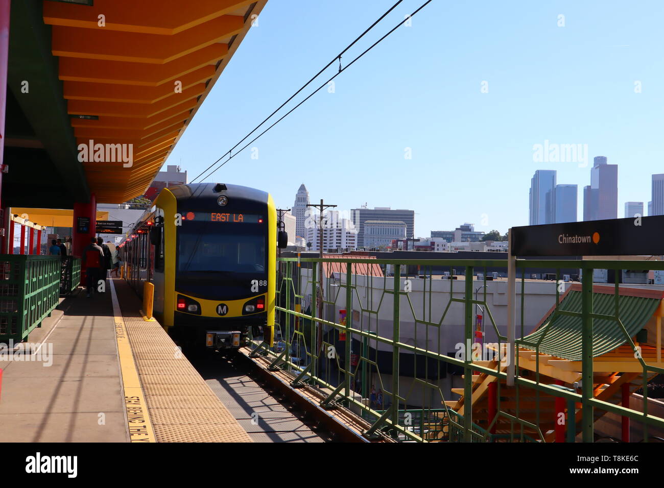 view of Los Angeles Metro Rail - Public Transport of Los Angeles county ...