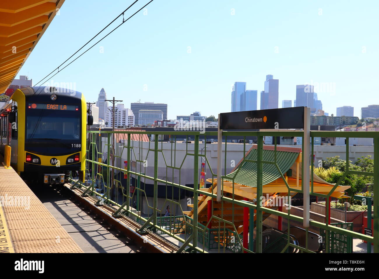view of Los Angeles Metro Rail - Public Transport of Los Angeles county ...