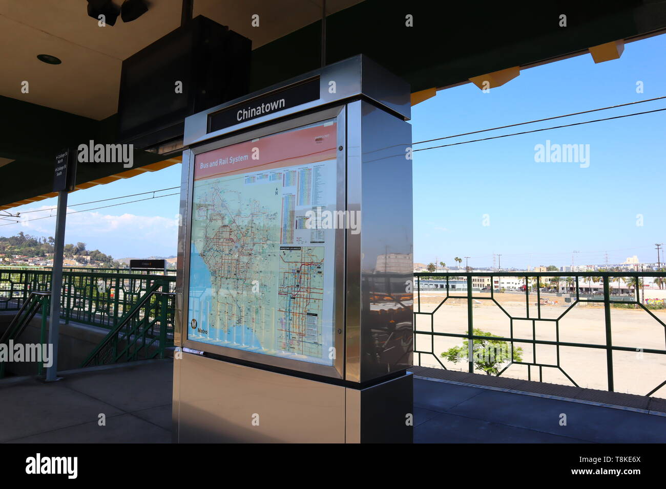 view of Los Angeles Metro Rail - Public Transport of Los Angeles county ...