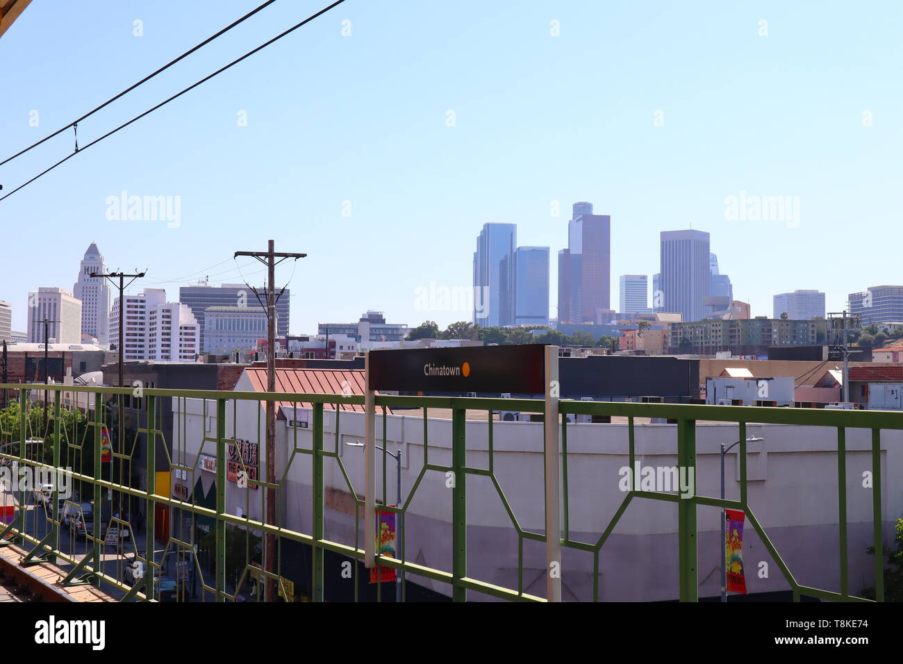 view of Los Angeles Metro Rail - Public Transport of Los Angeles county ...