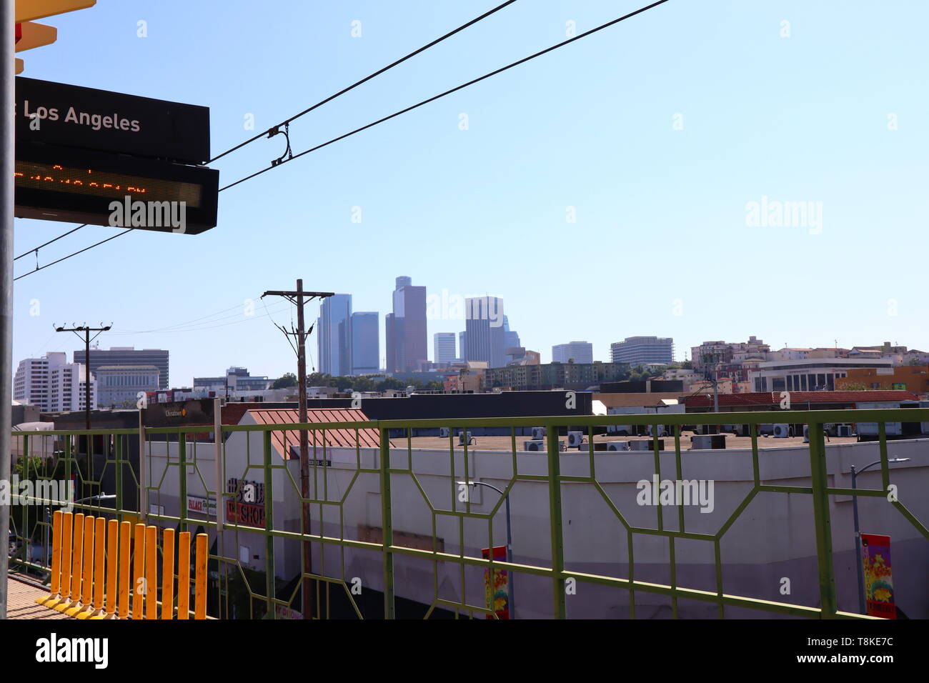 view of Los Angeles Metro Rail - Public Transport of Los Angeles county ...