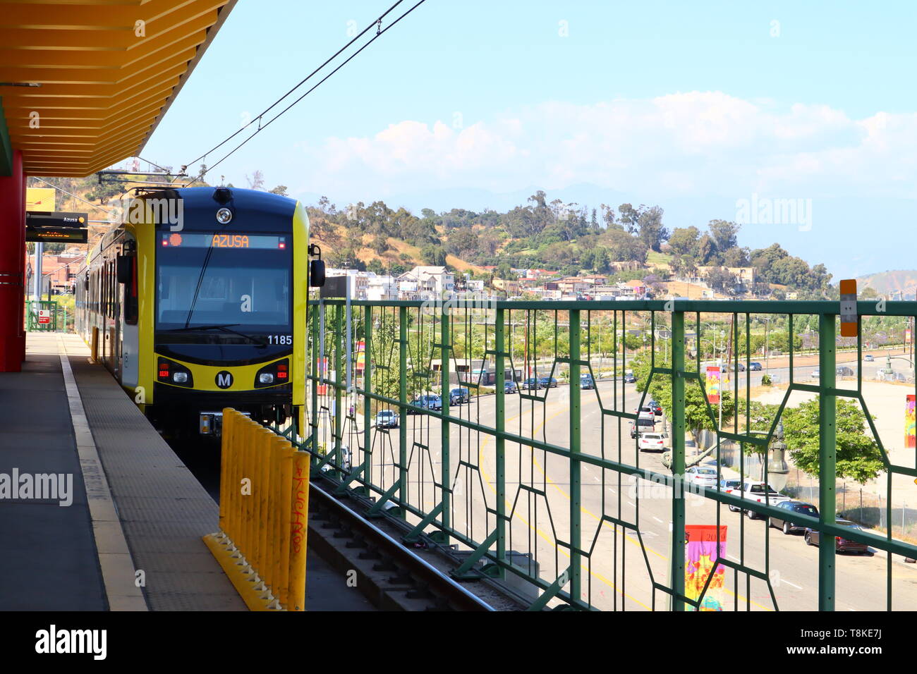 view of Los Angeles Metro Rail - Public Transport of Los Angeles county ...