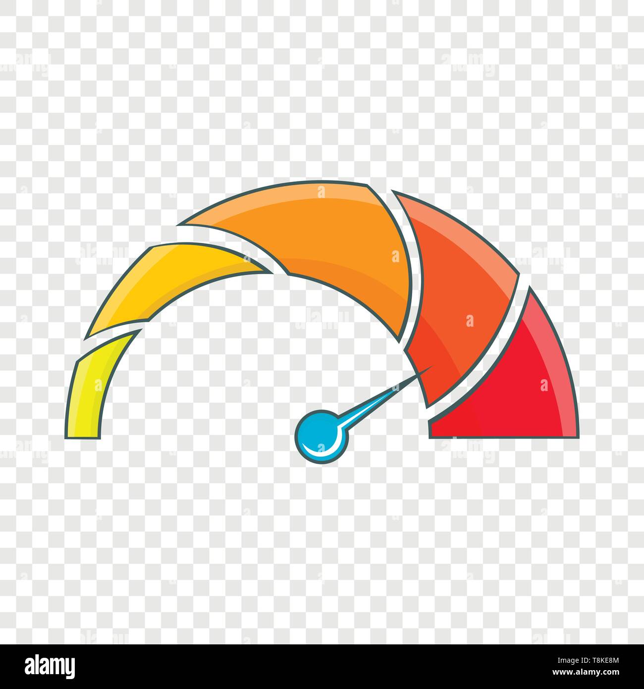 Vehicle speedometer icon, cartoon style Stock Vector Image & Art - Alamy