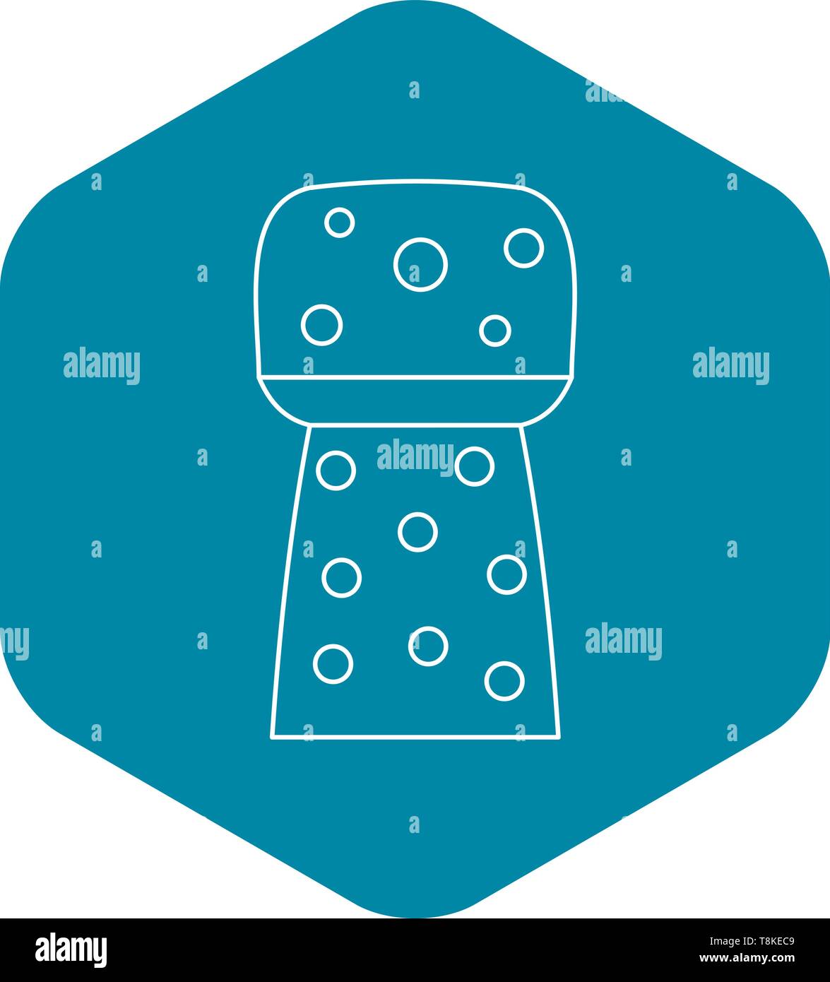 Wine cork icon, outline style Stock Vector Image & Art - Alamy