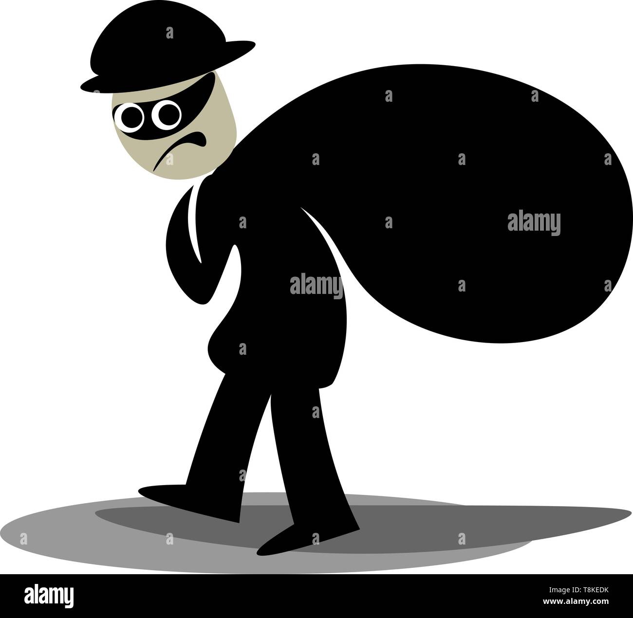 Thief robber in mask Stock Vector Images - Alamy