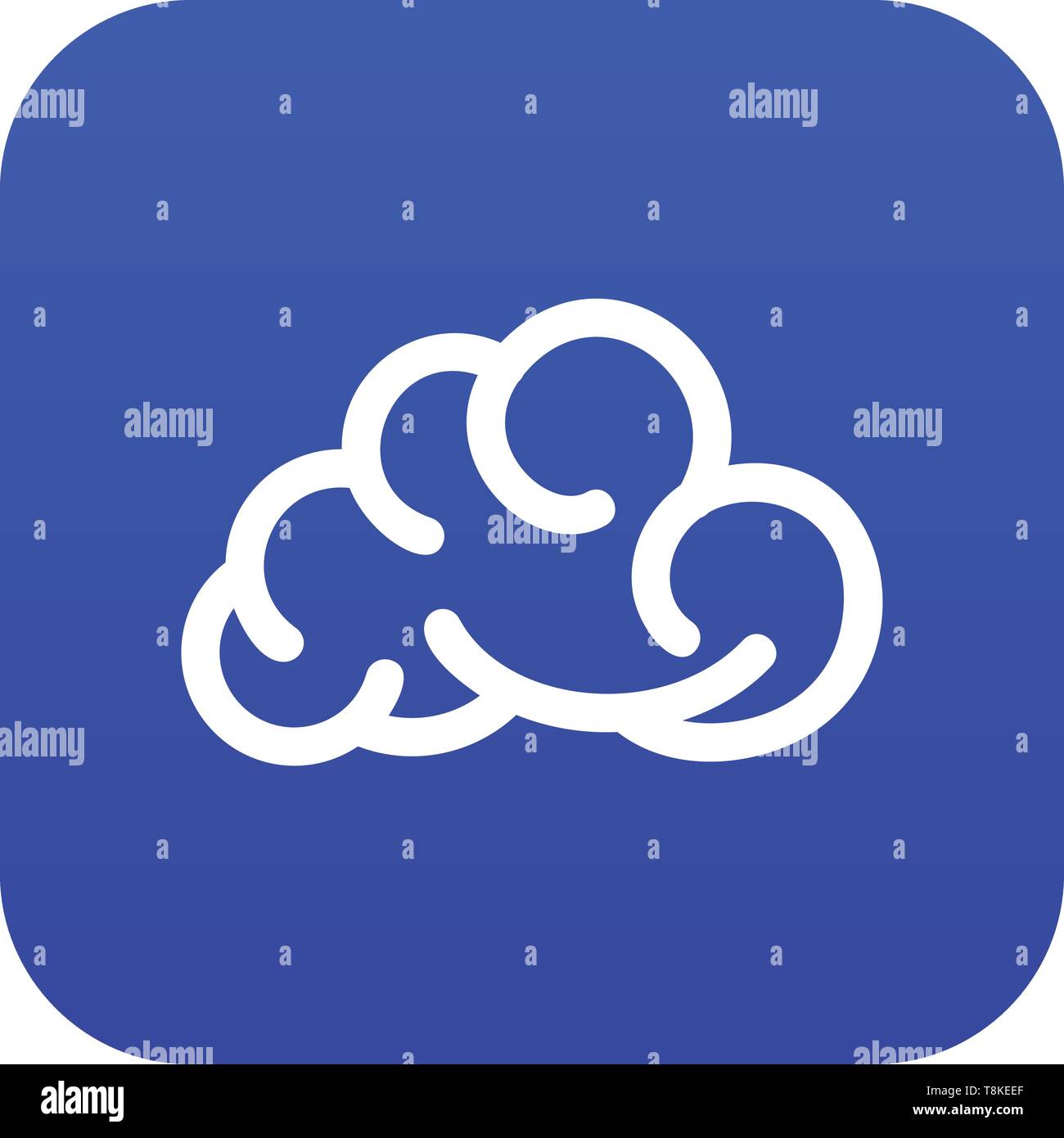 Mobile cloud icon blue vector Stock Vector Image & Art - Alamy