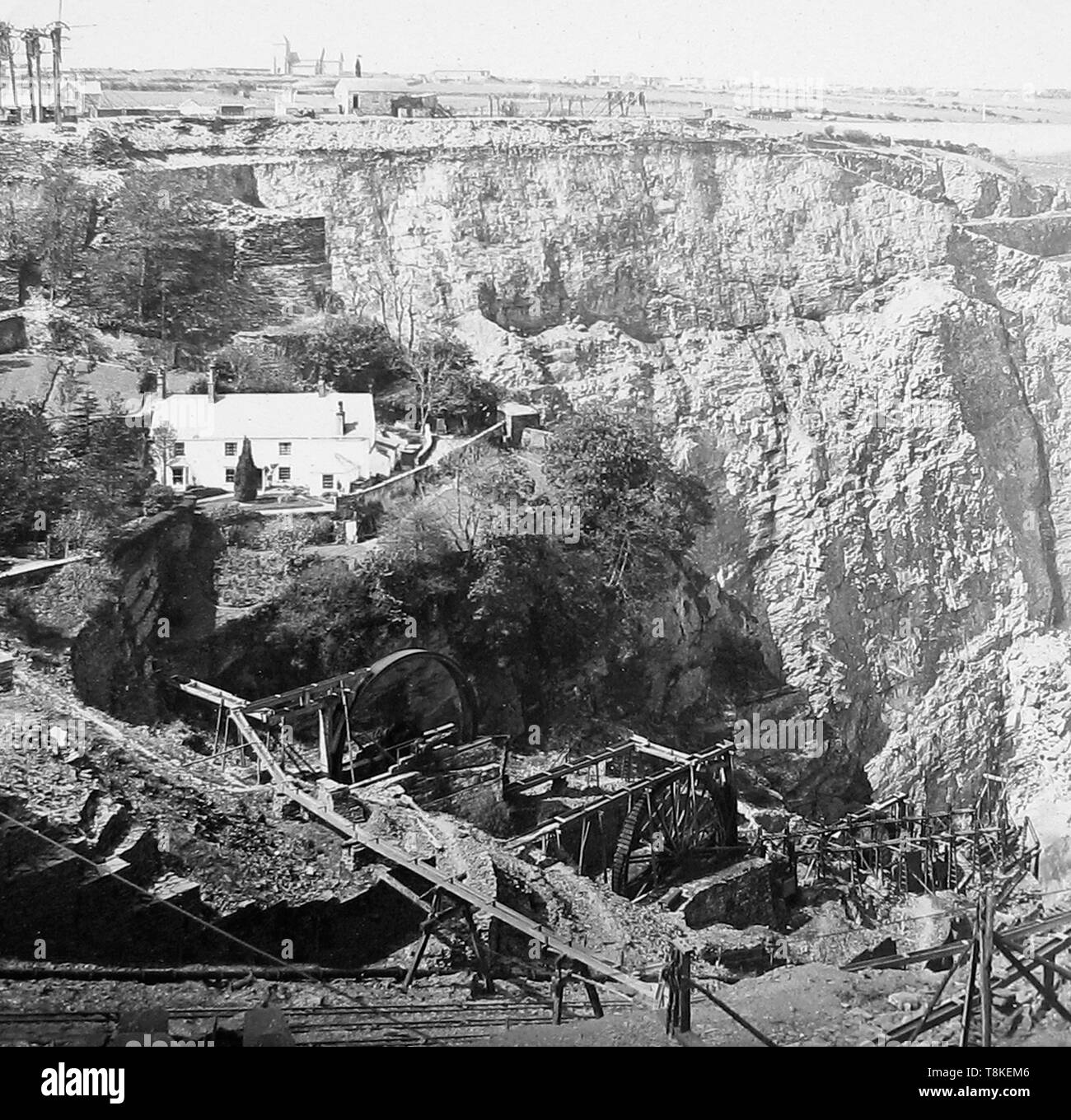 Delabole Slate Quarry Stock Photo - Alamy