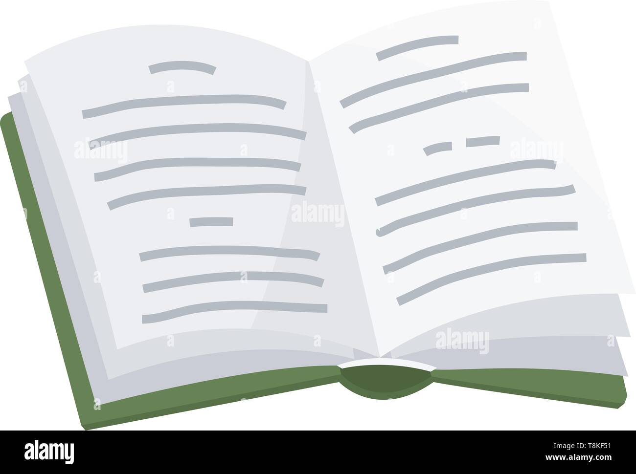 Open book for Lover of literature. Encyclopedias for reading. Inverted ...