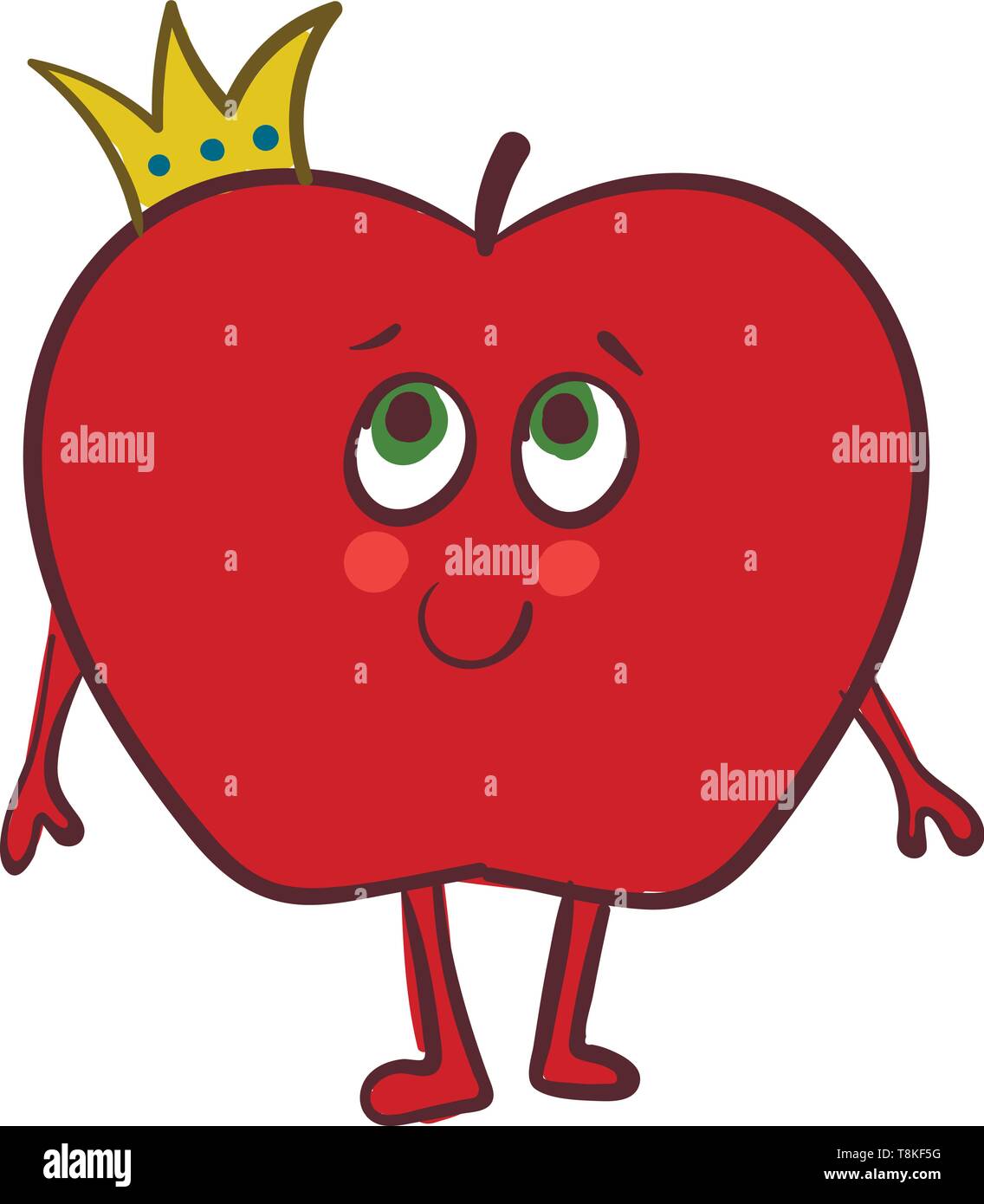 Apple red flesh Stock Vector Images - Alamy