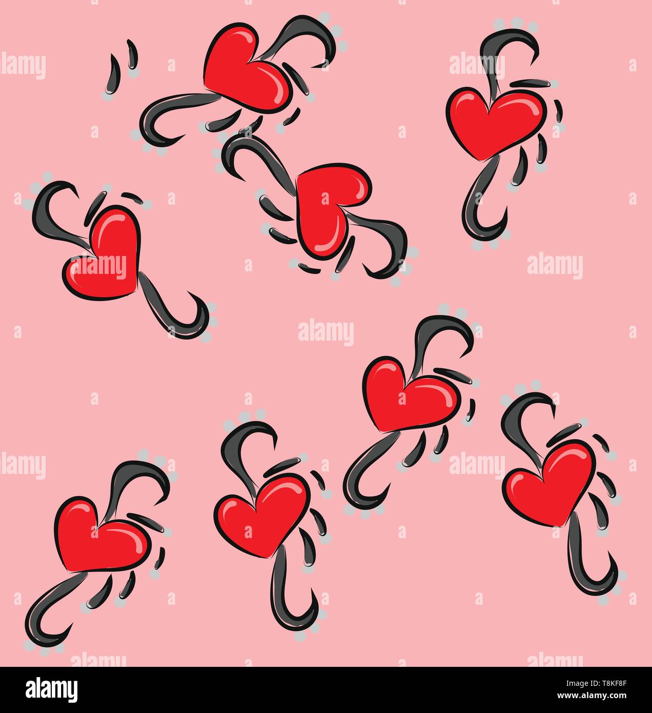 Heart for print design Stock Vector Images - Alamy