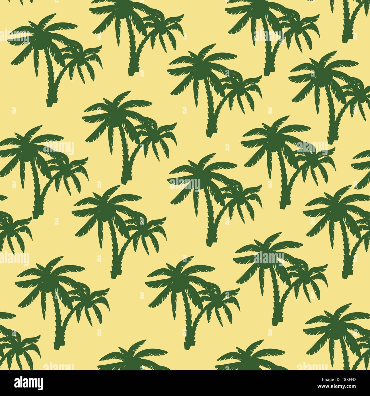 Palm tree pattern texture design, vector illustration. Coconut tree ...