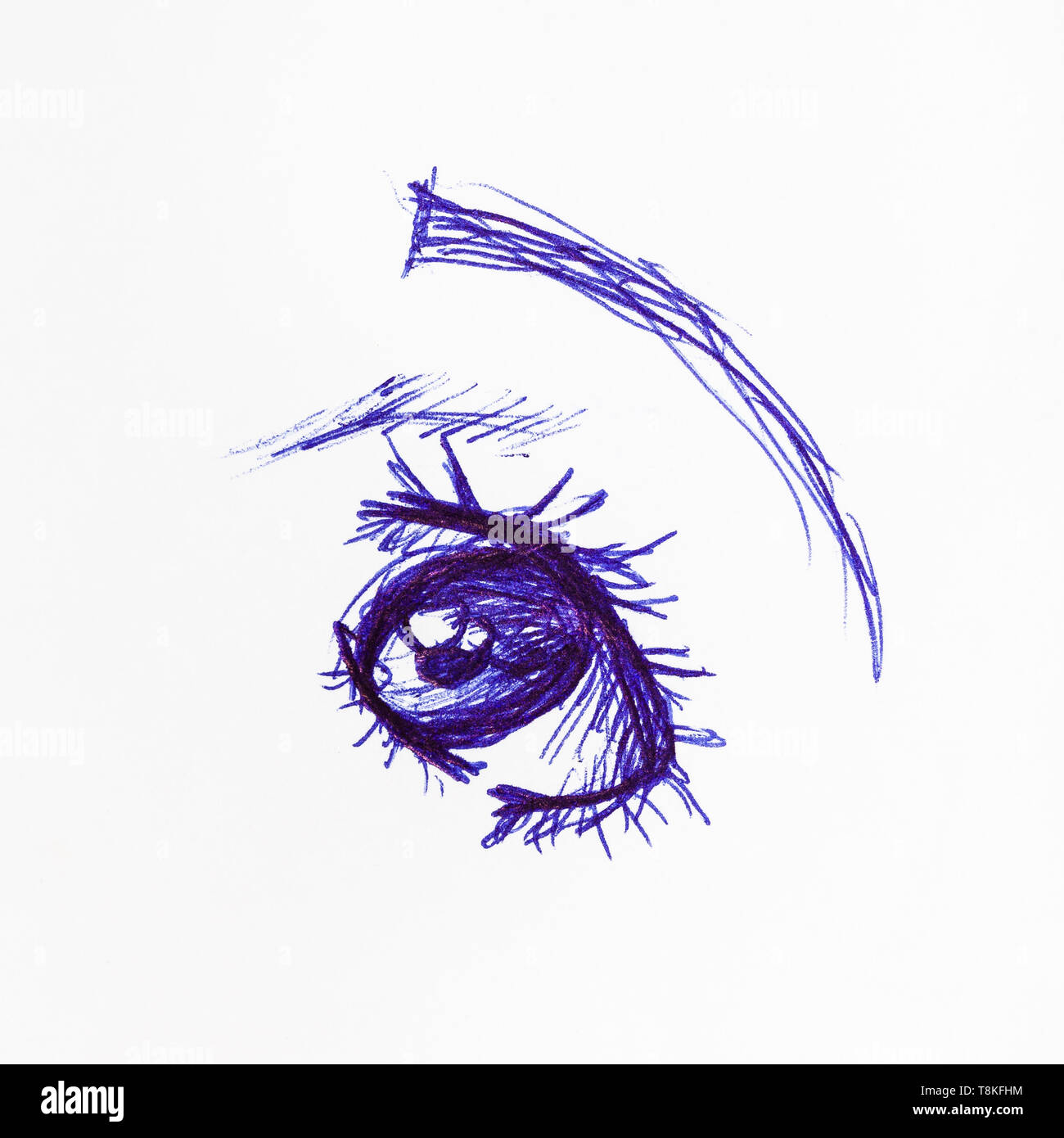 Blue Eye Drawing