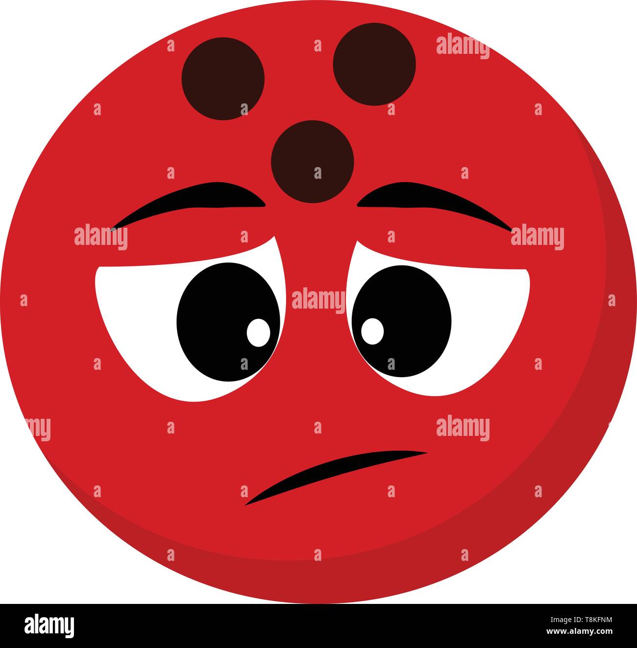 It is the heavy ball used in the bowling game., vector, color drawing ...