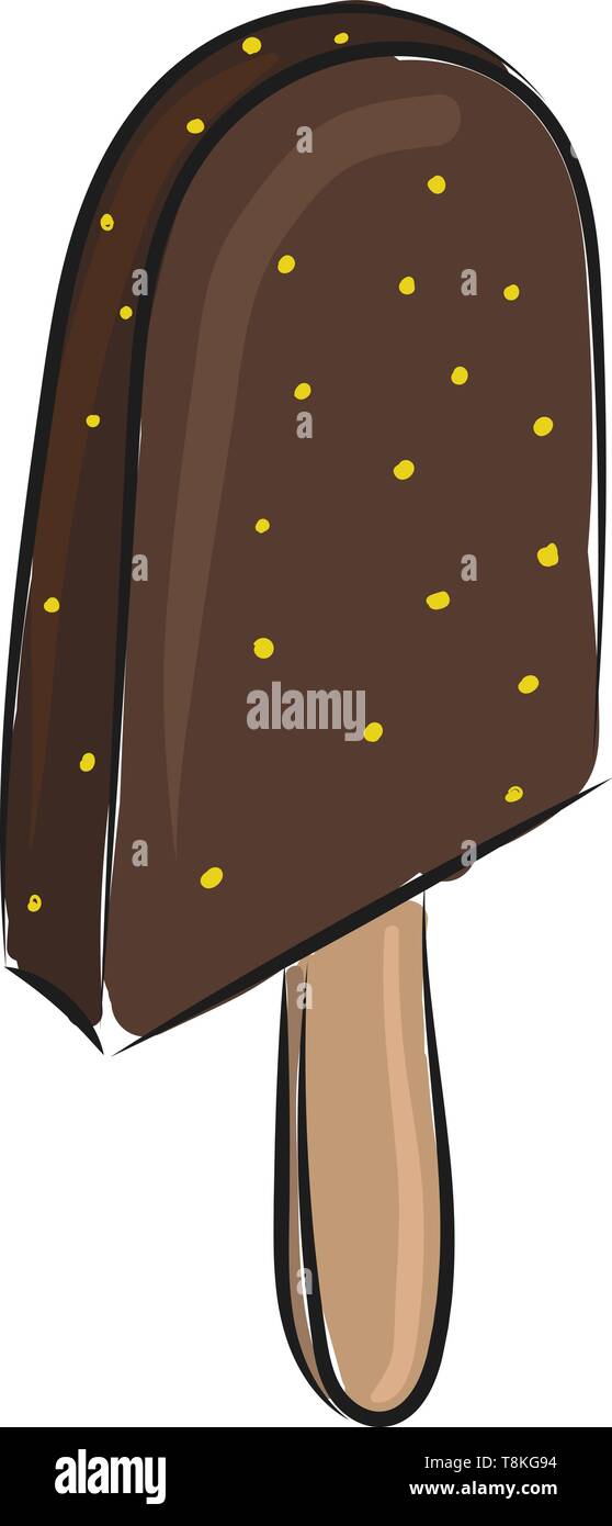 Ice cream chocolate covered Stock Vector Images - Alamy