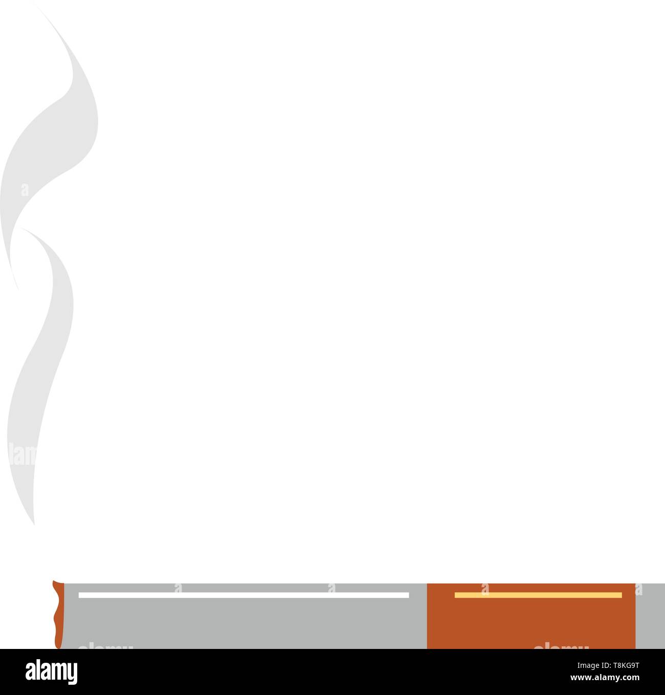 It is finely cut tobacco wrapped in paper, for smoking., vector, color ...