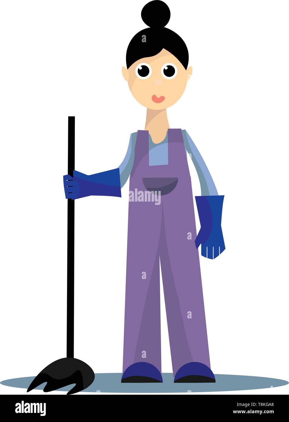 Floor cleaning mop in Stock Vector Images - Alamy