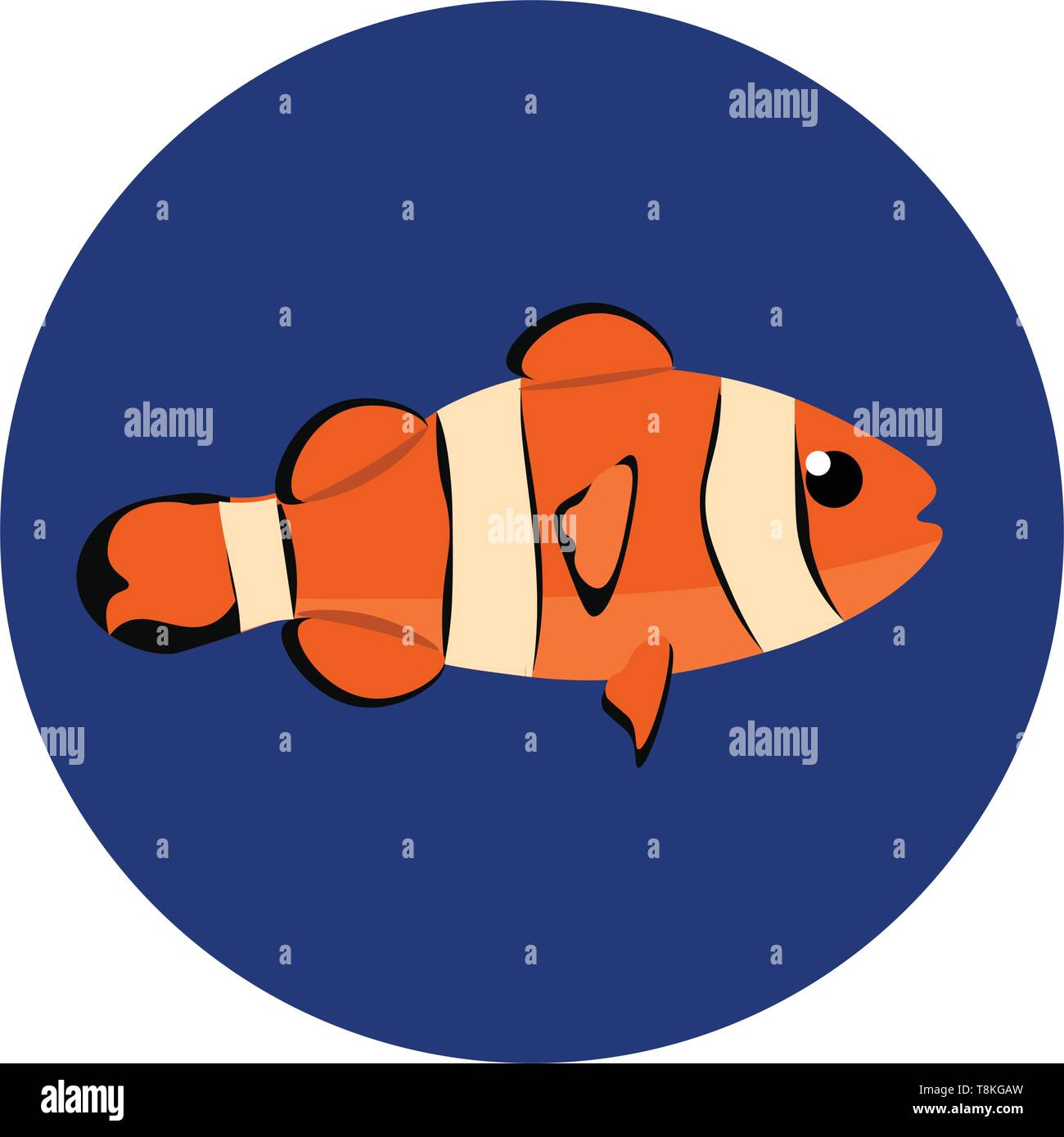 Coral reef fish hiding Stock Vector Images - Alamy
