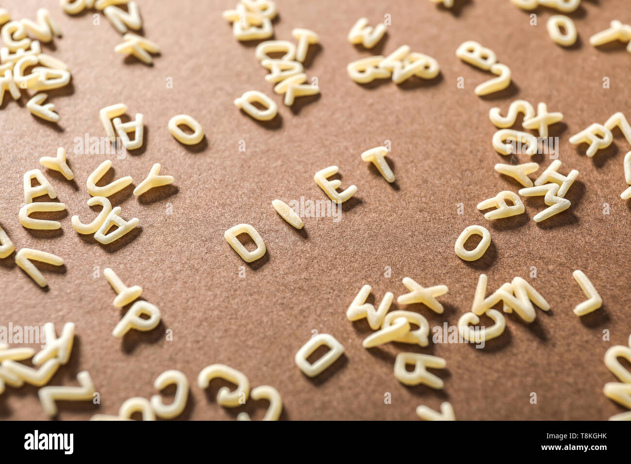 Edible letters hi-res stock photography and images - Alamy