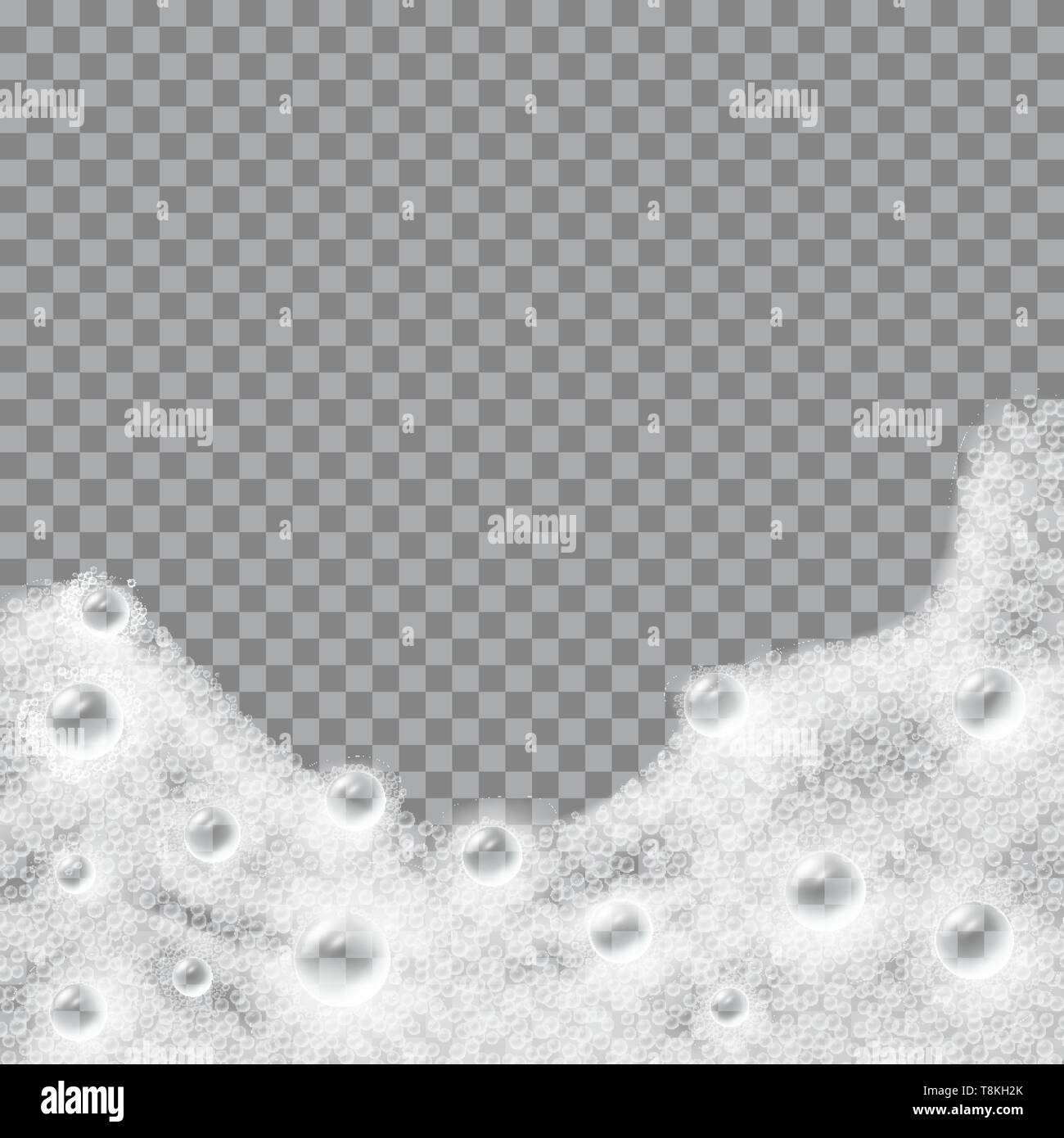 White foam with bubbles realistic vector texture Stock Vector Image ...